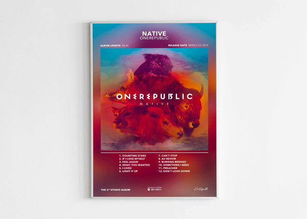 Poster Native OneRepublic – Backyard