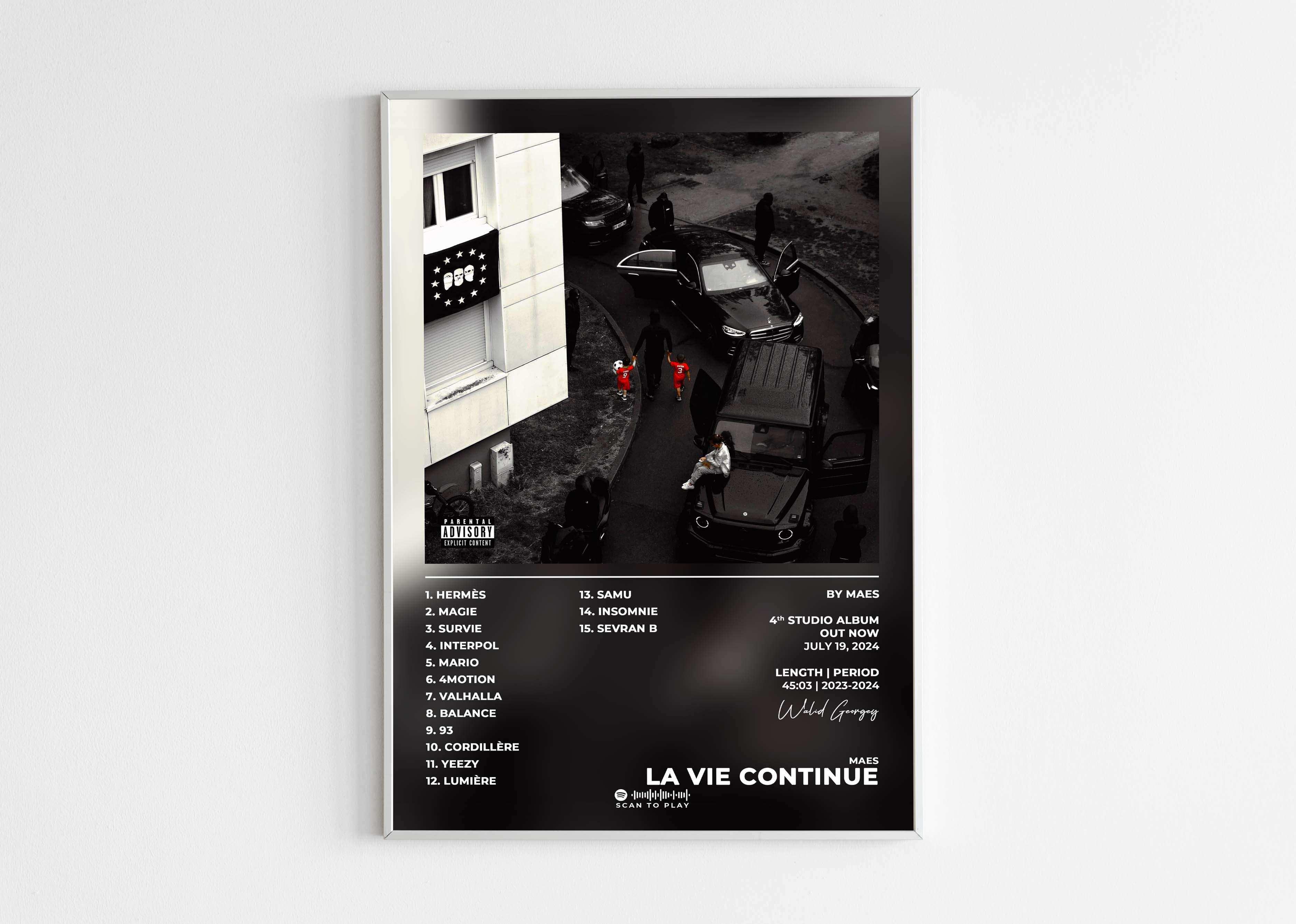 La Vie Continue Maes Poster – Backyard
