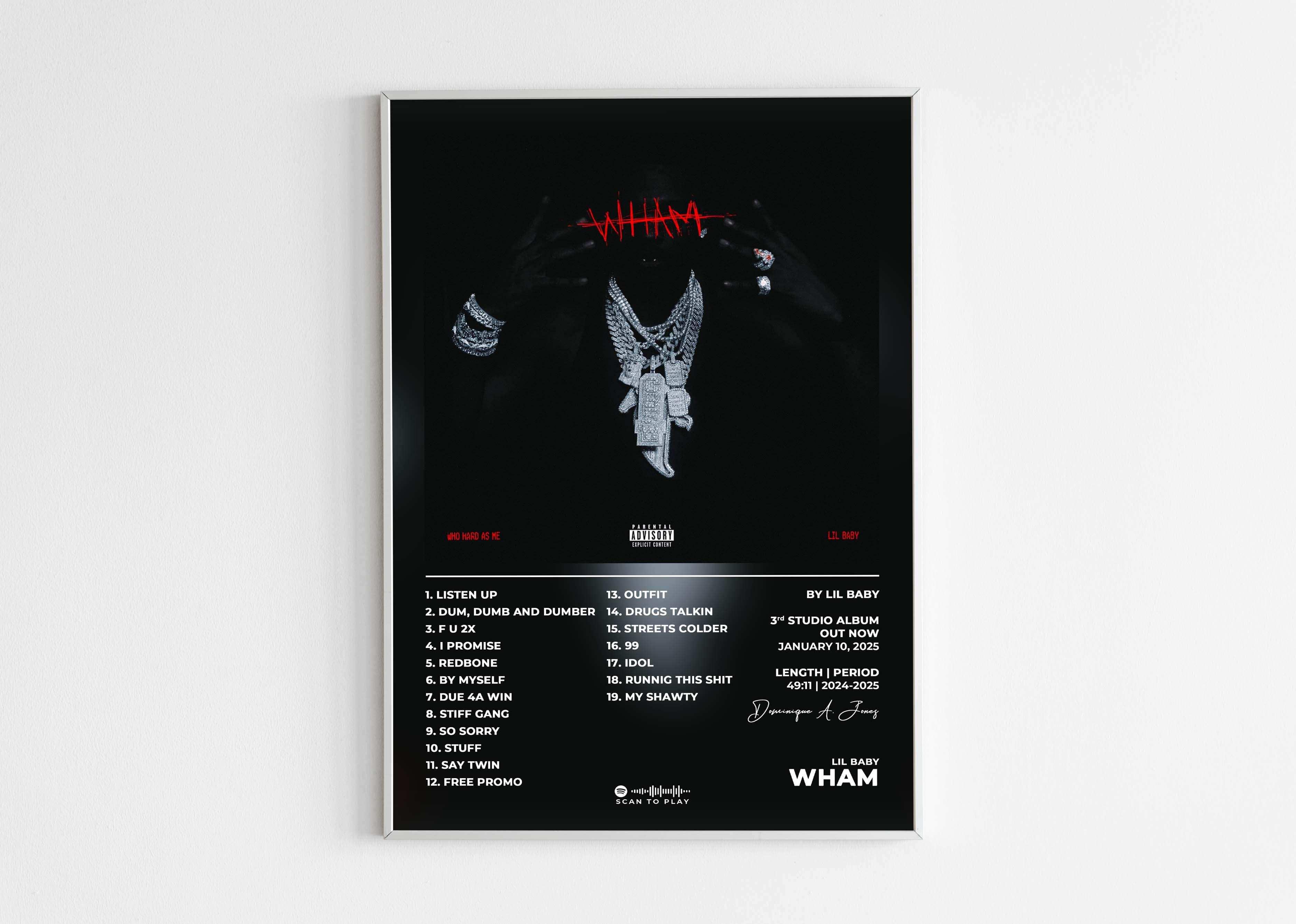 WHAM Lil Baby Poster – Backyard