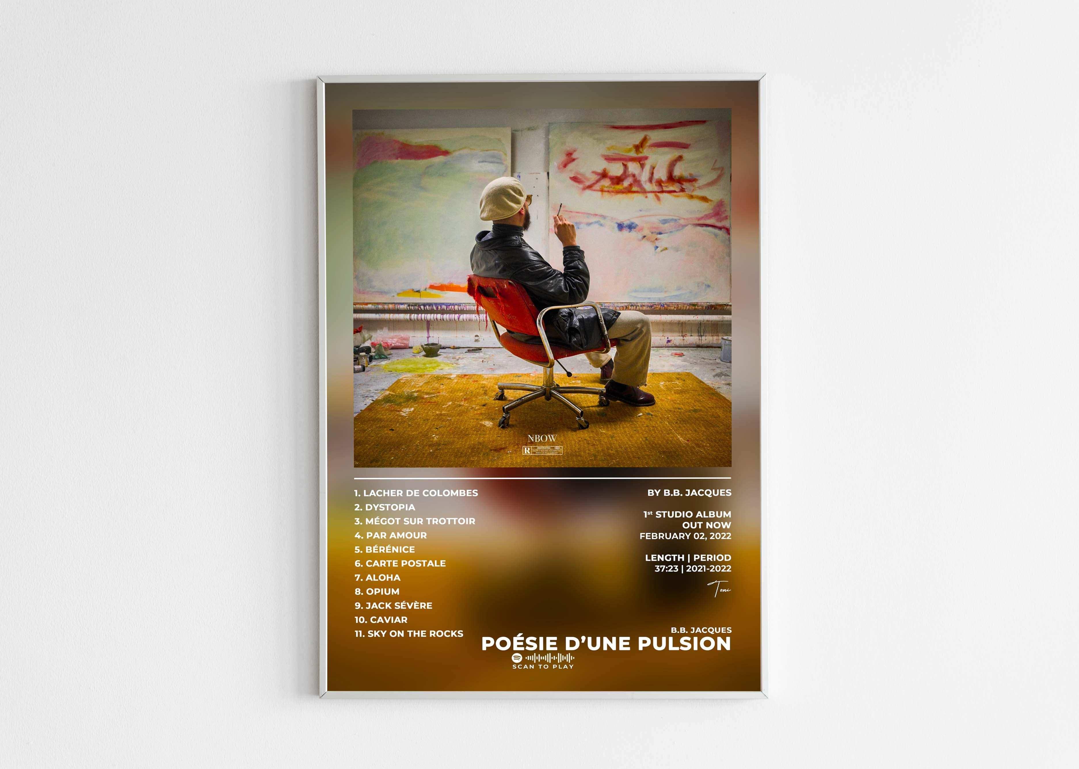 Poésie D'Une Pulsion B.B. Jacques Poster – Backyard