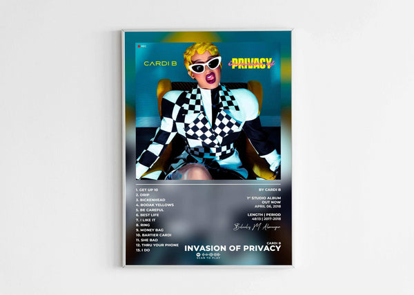 Invasion Of Privacy Cardi B Poster – Backyard